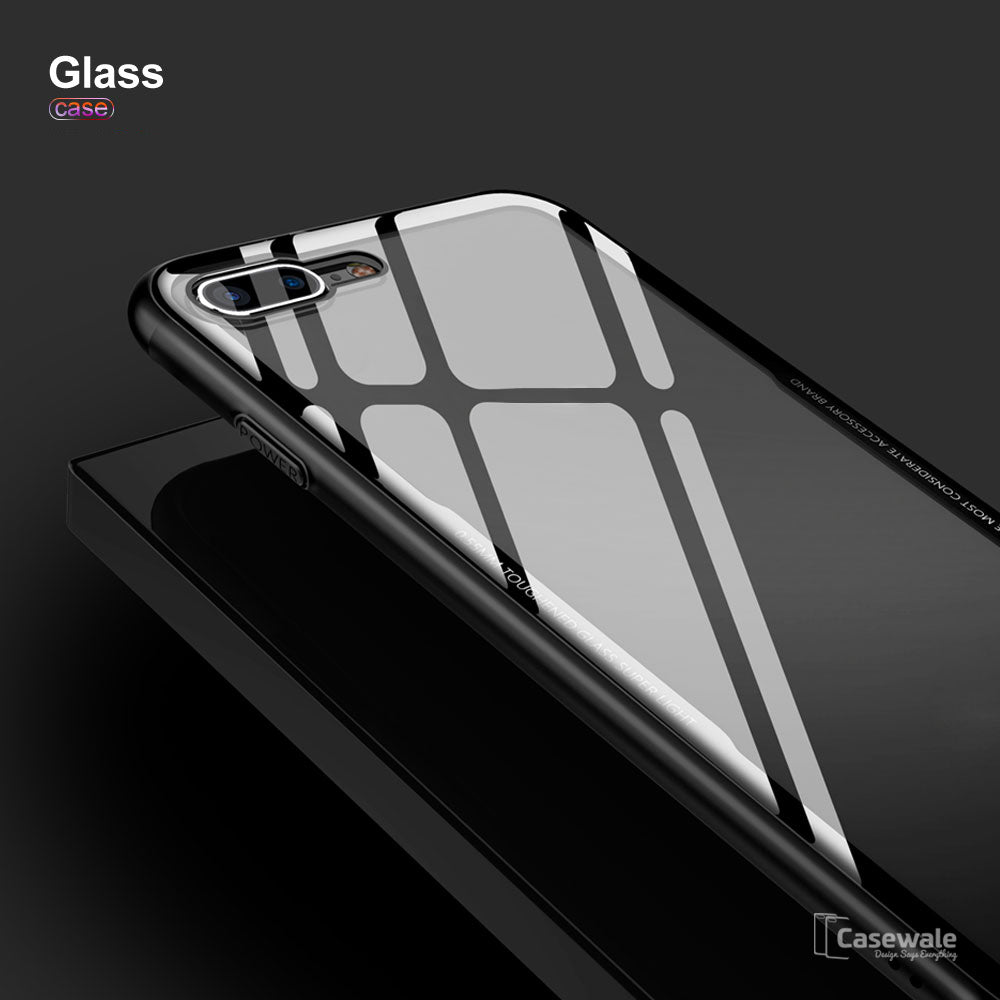 Original Back Tempered Glass Transparent Case For iPhone 7, 7 Plus ...
